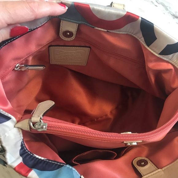 Coach | Bags | Coach Purse Red White And Blue | Poshmark